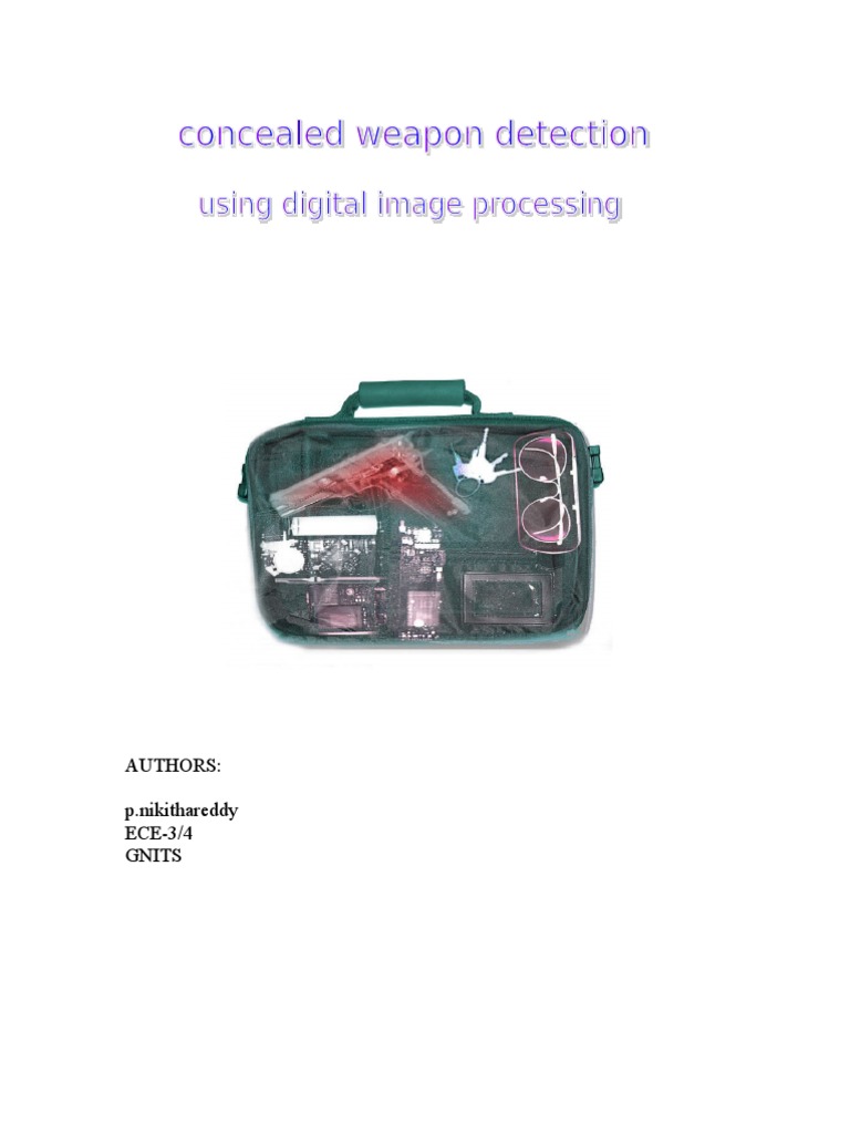 Concealed Weapon Detection Using Digital Image Processing | PDF ...