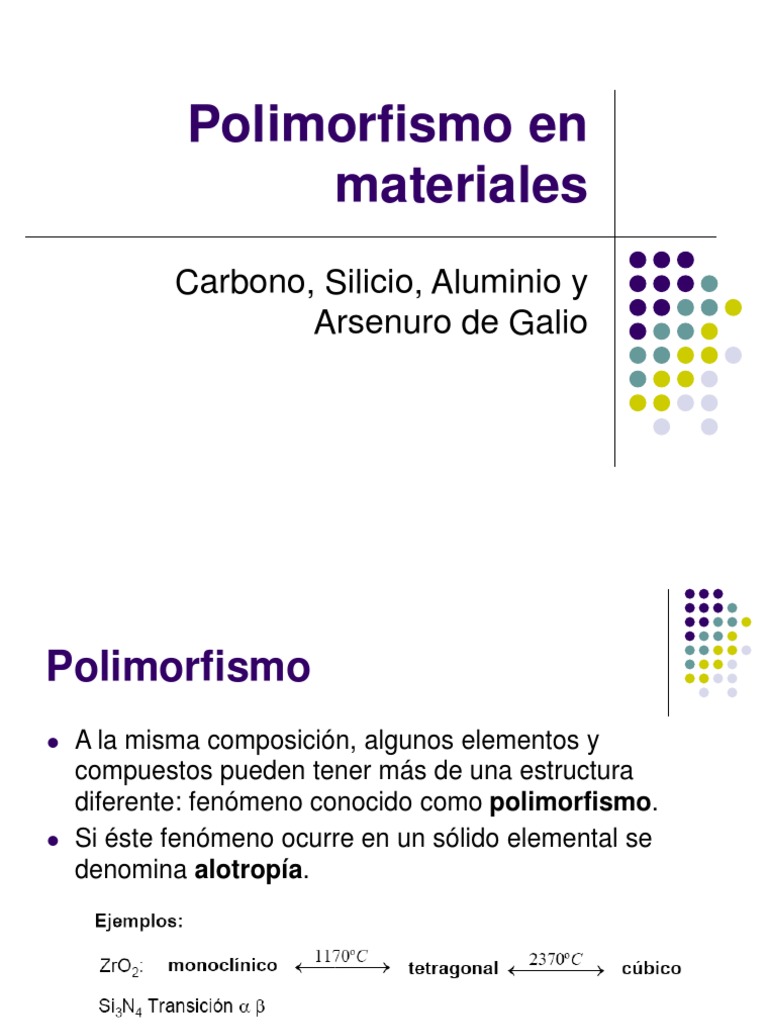 Polimorfismo y Alotropia | PDF