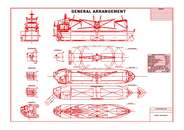 Ship General Arrangement Overview | PDF | Water Transport | Watercraft