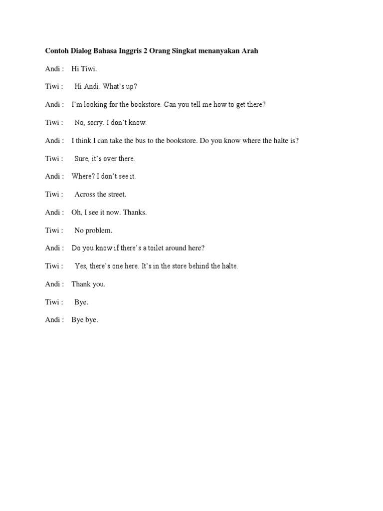 Dialog B Ing | PDF | Leisure