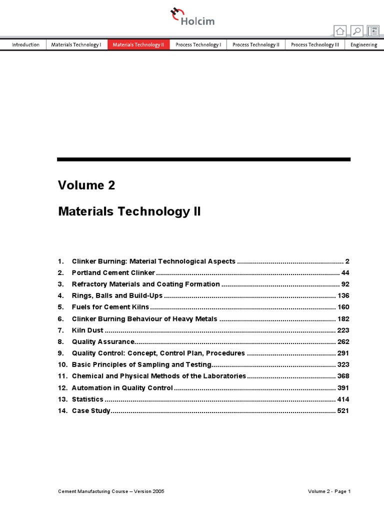 V2 Materials Technology 2 | PDF | Minerals | Cement