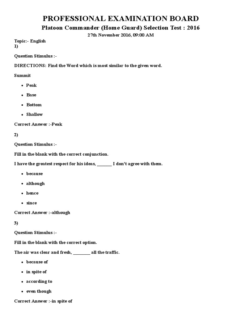 PCST16 27thnov16 Day1Shift1 9AMto12PM | PDF