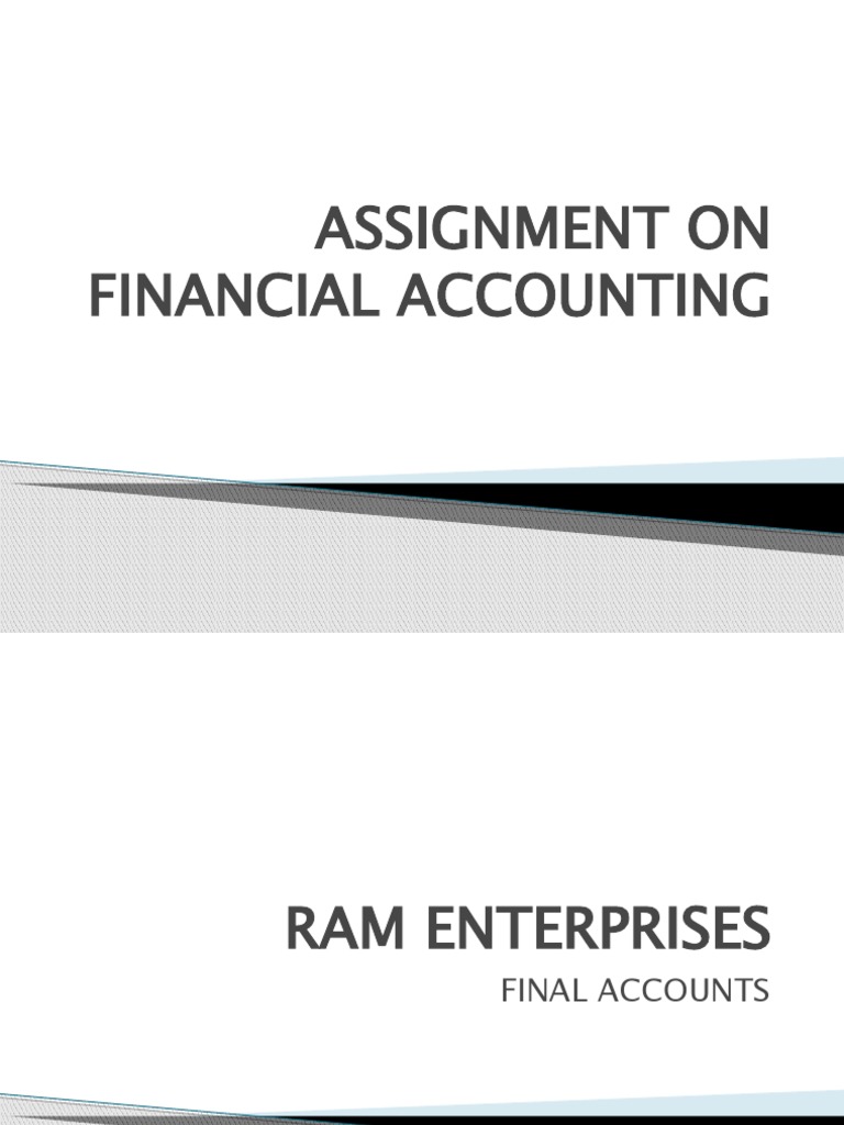 1 Simple Problem-Financial Accounting | PDF | Debits And Credits ...