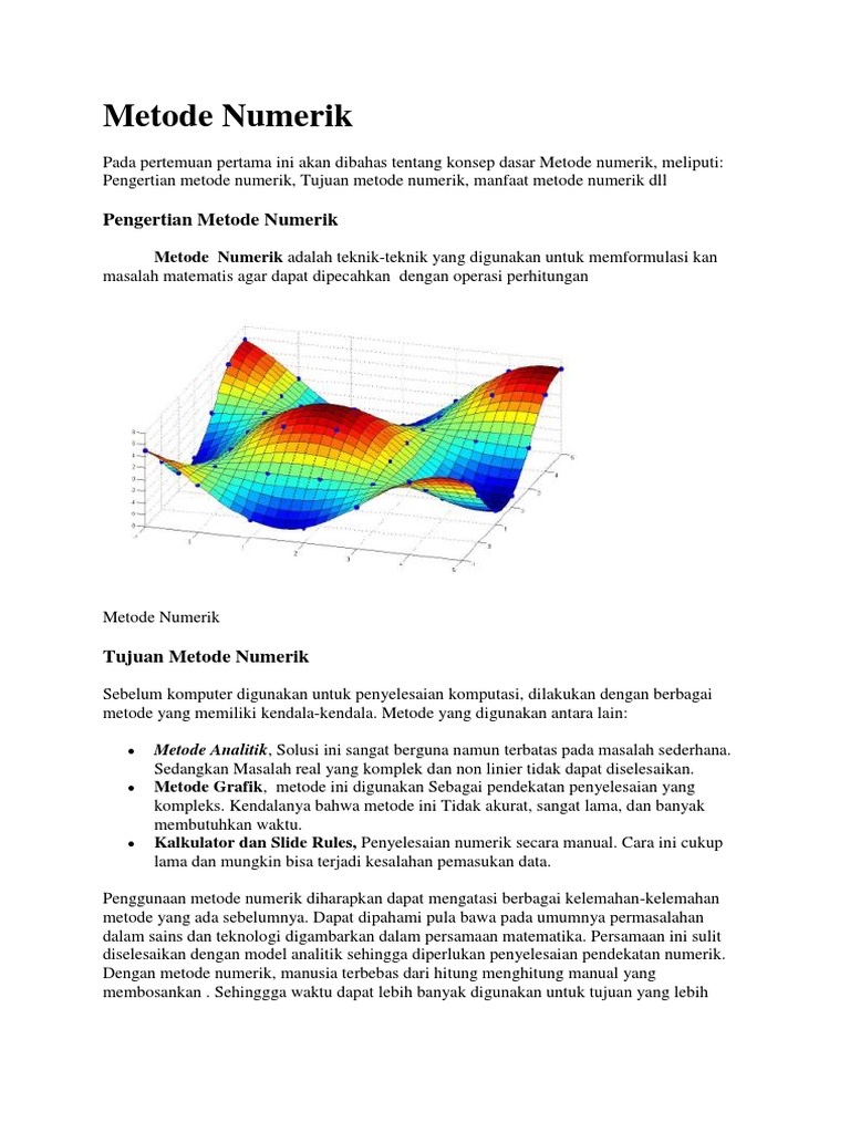 Metode Numerik | PDF
