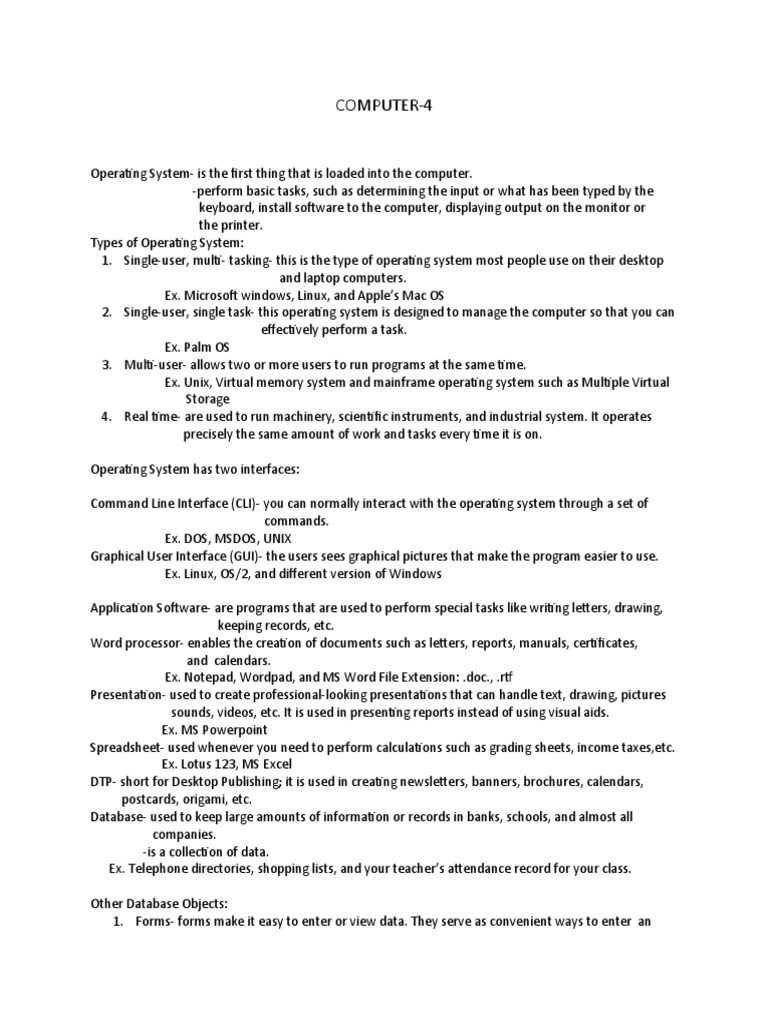 Computer | PDF | Operating System | Window (Computing)