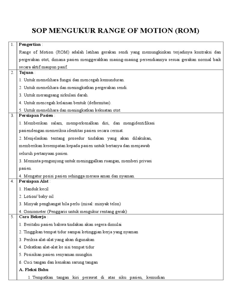 ROM Dan Kekuatan Otot | PDF | Kesehatan Holistik