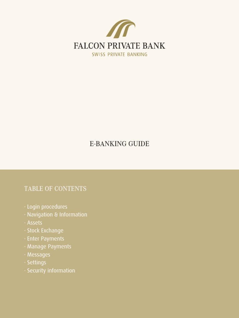 Falcon Private Bank | PDF | Online Banking | Banks & Banking