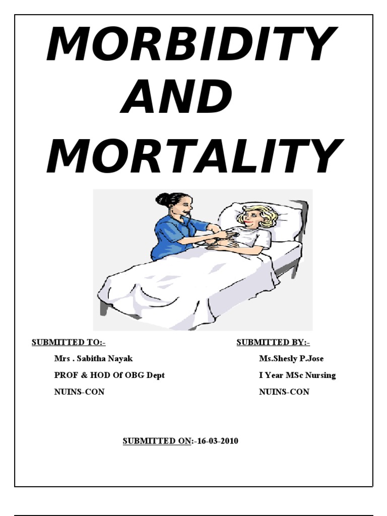 Morbidity and Mortality 29 Repaired) | Incidence (Epidemiology ...