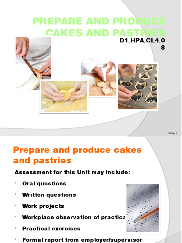 PPT Prepare & Produce Cakes & Pastries FN 060214 | Cakes | Butter