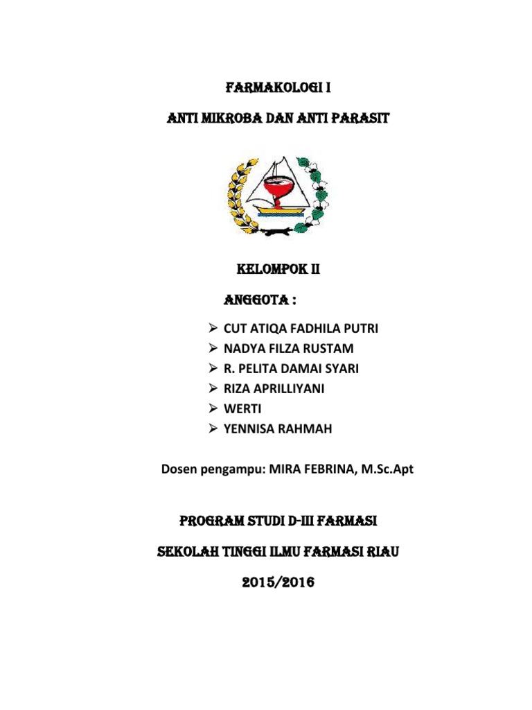 Makalah Antimikroba Dan Antiparasit | PDF