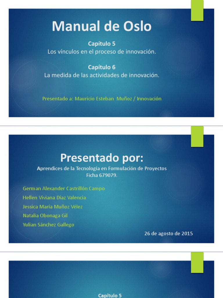 Manual de Oslo | PDF | Investigación y desarrollo | Innovación