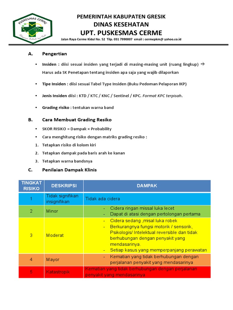 Pedoman Pengisian Laporan IKP | PDF