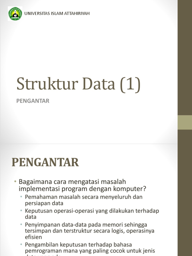 Pemahaman Struktur Data dan Tipe Data | PDF | Komputer