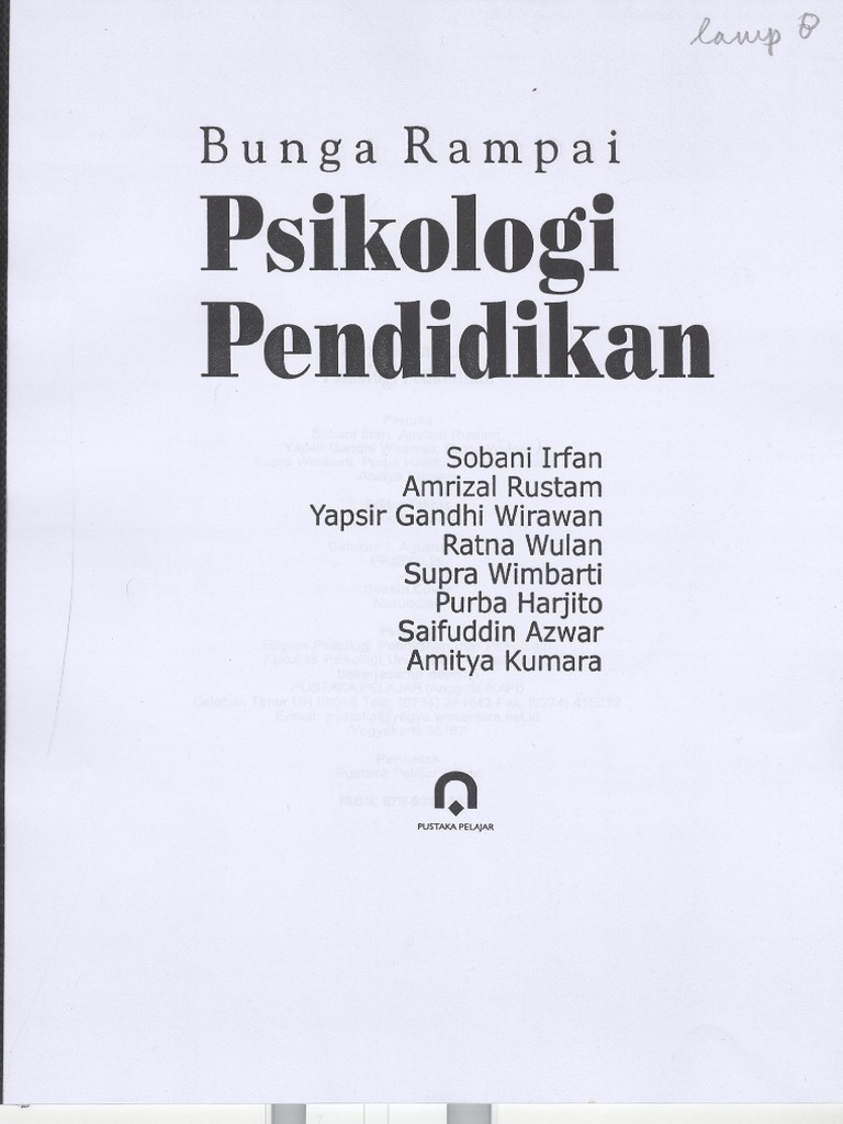 Bunga Rampai Psikologi Pendidikan | PDF