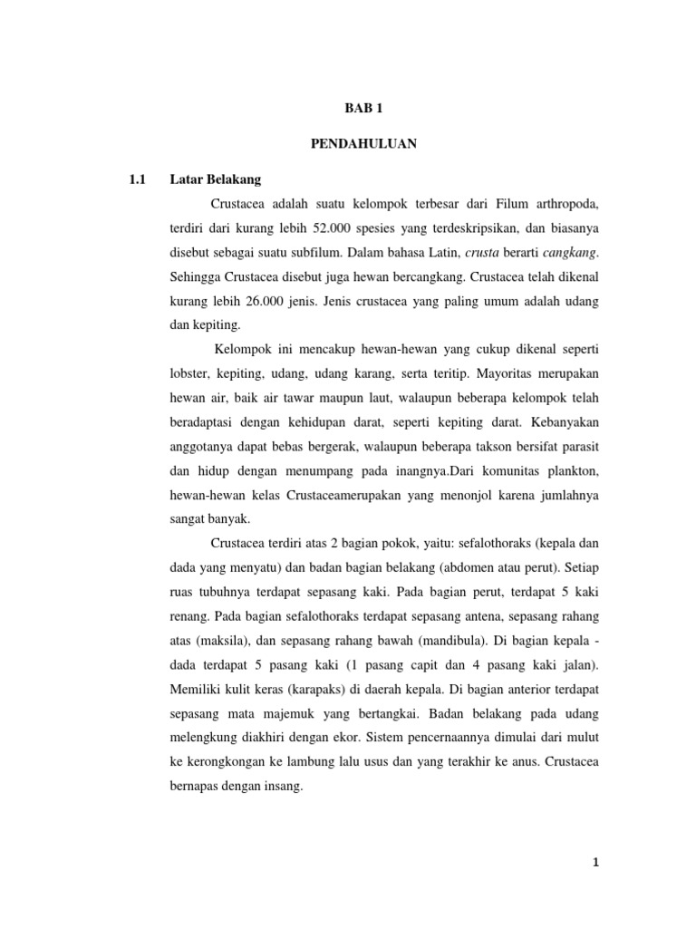 Morfologi dan Hormon Udang Crustacea | PDF