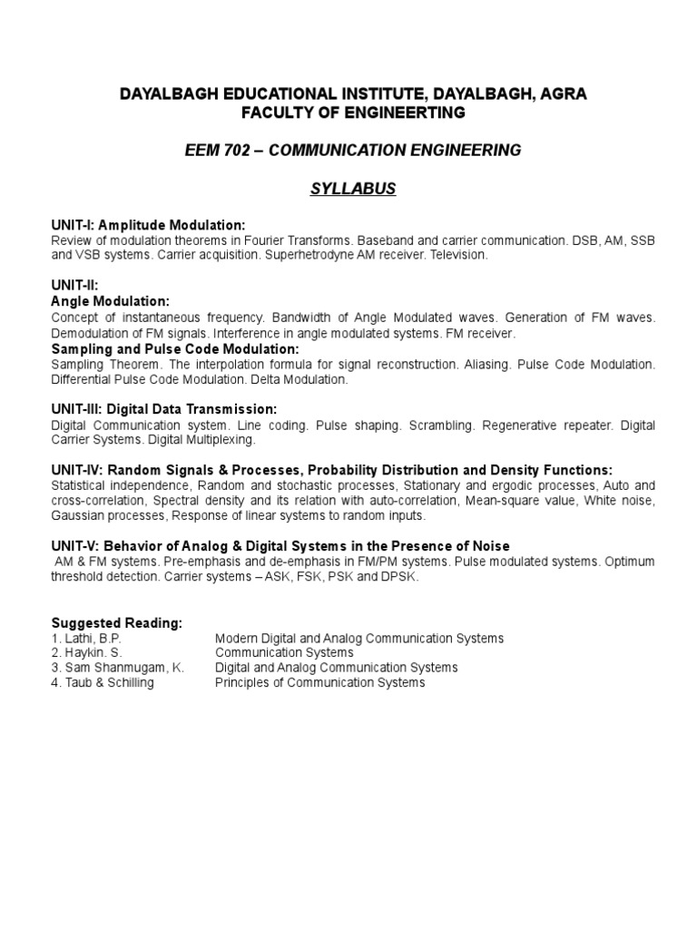 Comm QB | PDF | Frequency Modulation | Signal To Noise Ratio