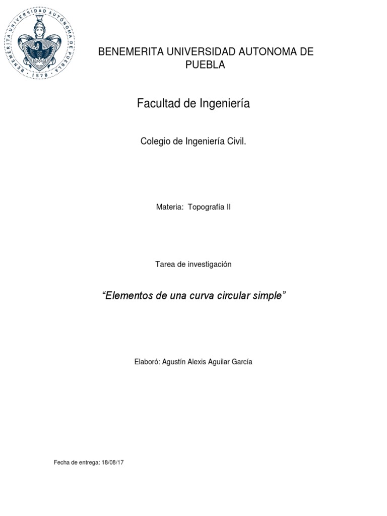 Elementos de Una Curva Simple | PDF | Curva | Triángulo