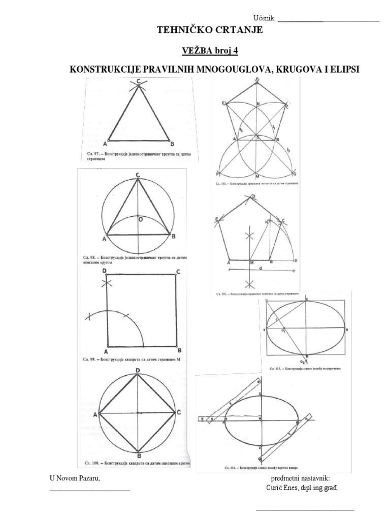 Vezba 4 Konstrukcije Pravilnih Tela | PDF