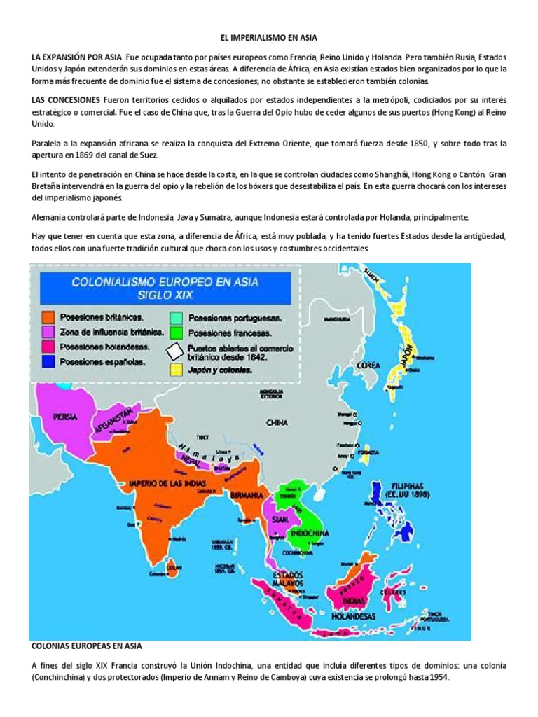 El Imperialismo en Asia | Asia | Imperio Británico