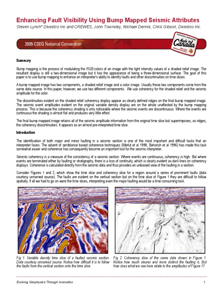 Bump Mapping Lynch CSEG 2005 | PDF | Coherence (Physics) | Texture Mapping