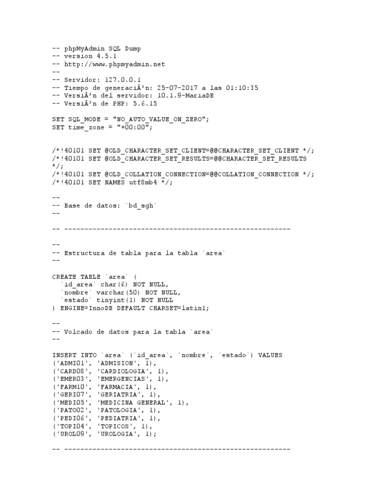 PhpMyAdmin SQL Dump | PDF | Datos de computadora | Ignorancia PhpMyAdmin SQL Dump | PDF | Datos de computadora | Ignorancia