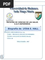 Modelos y Teorías de Enfermería - Lydia Hall | PDF | Enfermería | Medicina