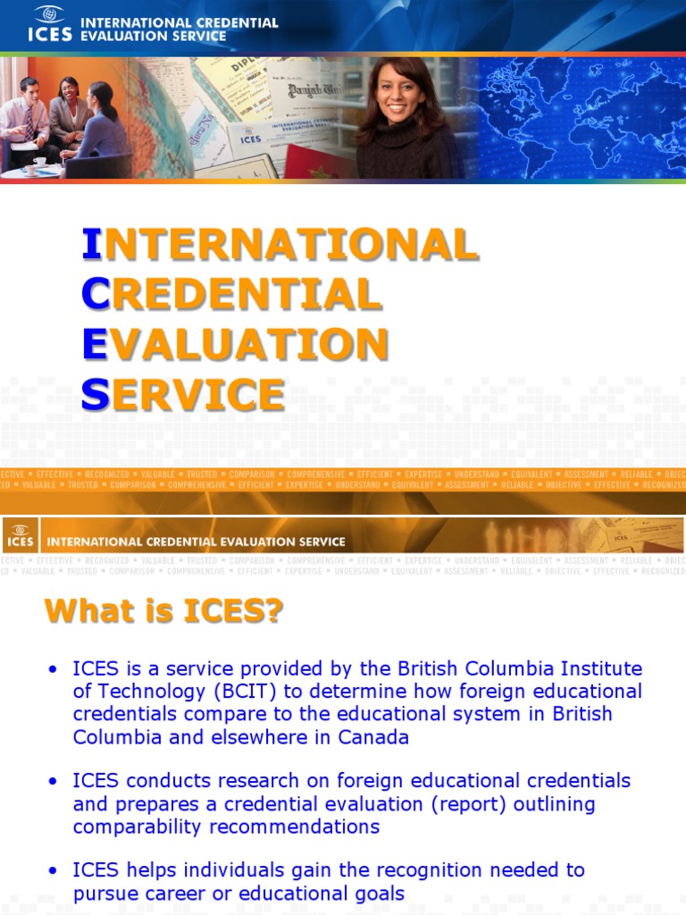 ICES Presentation | PDF | British Columbia | Credential
