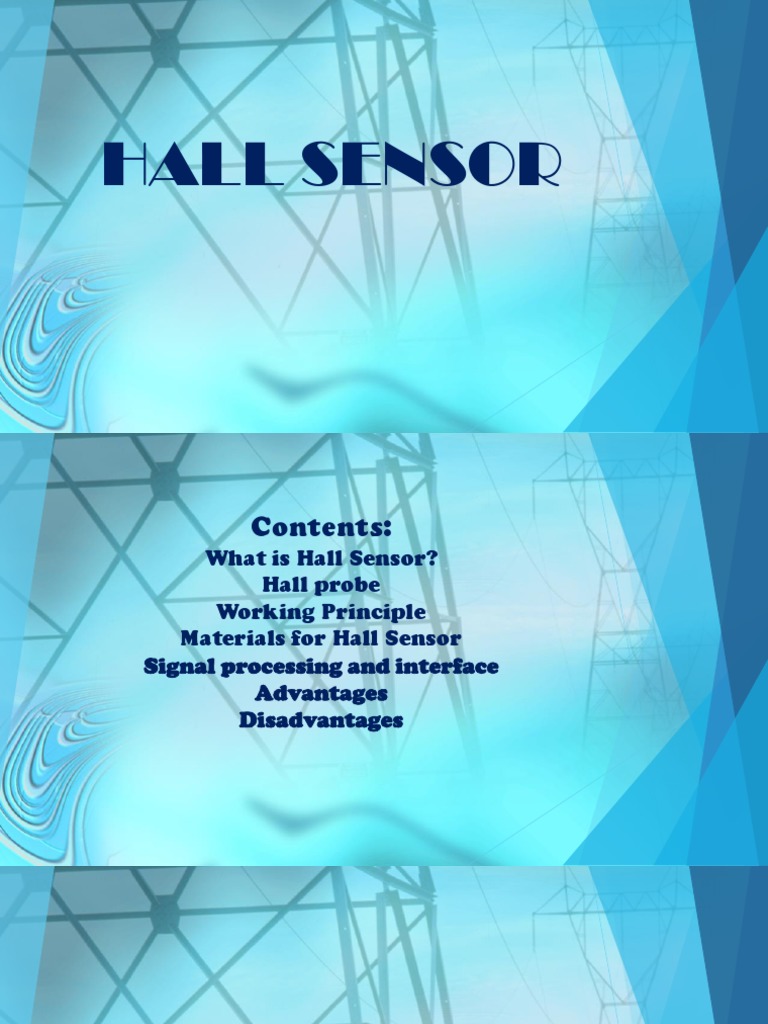 Hall Sensor Report | PDF | Physical Quantities | Equipment
