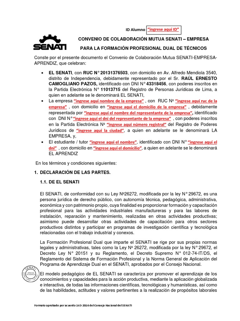 Convenio de Colaboración Mútua 2017 - Actualizado | PDF | Arbitraje | Aprendizaje