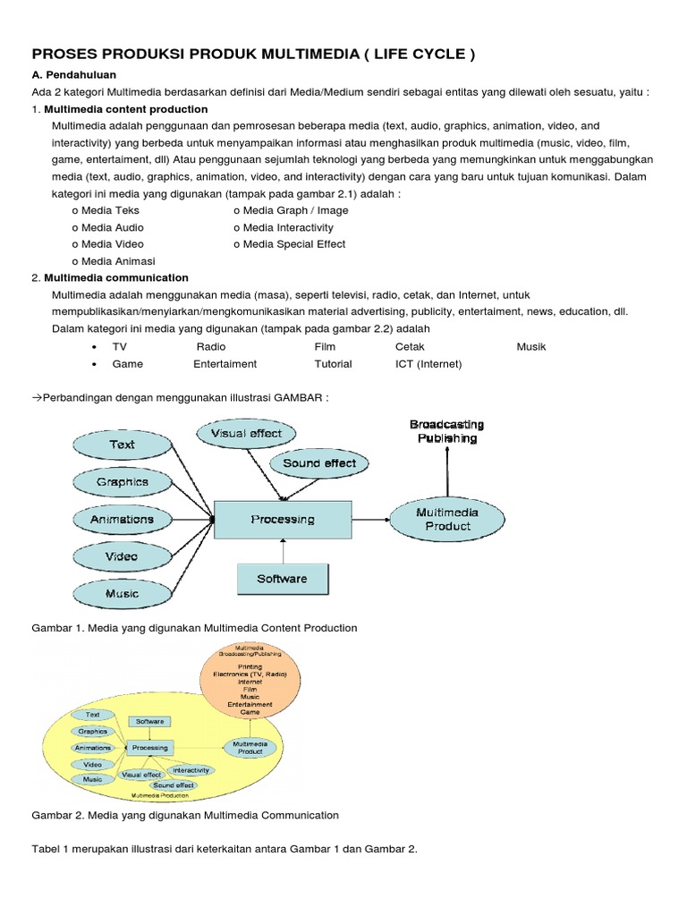 Proses Produksi Produk Multimedia | PDF