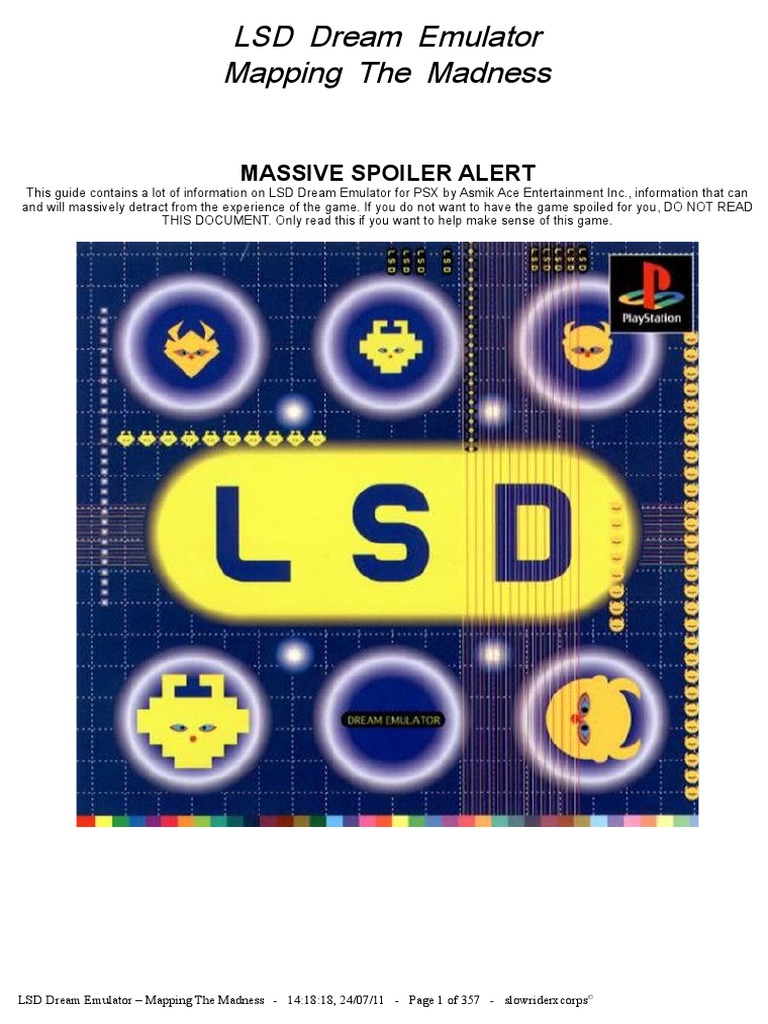 LSD Dream Emulator - Mapping The Madness V0.8a PDF | PDF | Leisure