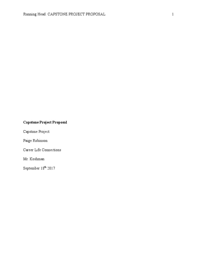 Capstone Project Proposal | PDF | Recipe | Cookbooks