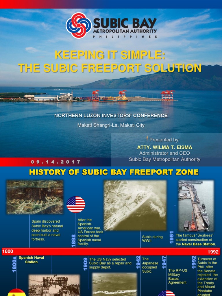 Subic Bay Metropolitan Authority Presentation at the Northern Luzon ...