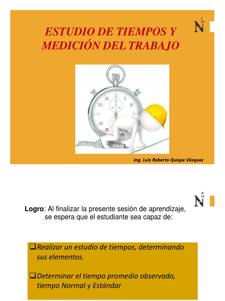 Estudio De Tiempos Pdf Medición Business