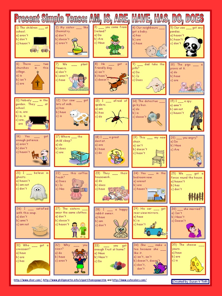 Present Simple Tense | Download Free PDF | Foods | Nature