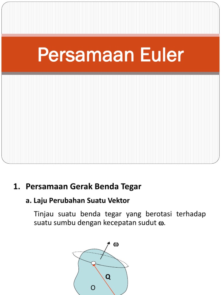 D. Persamaan Euler | PDF