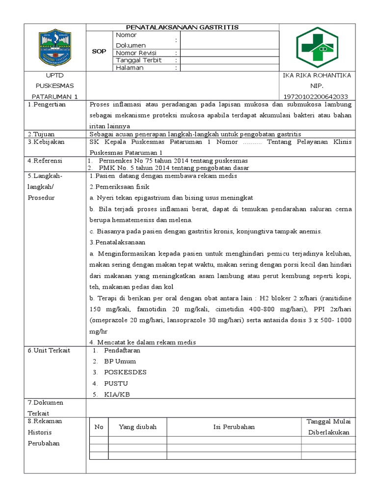 SOP Common Cold | PDF