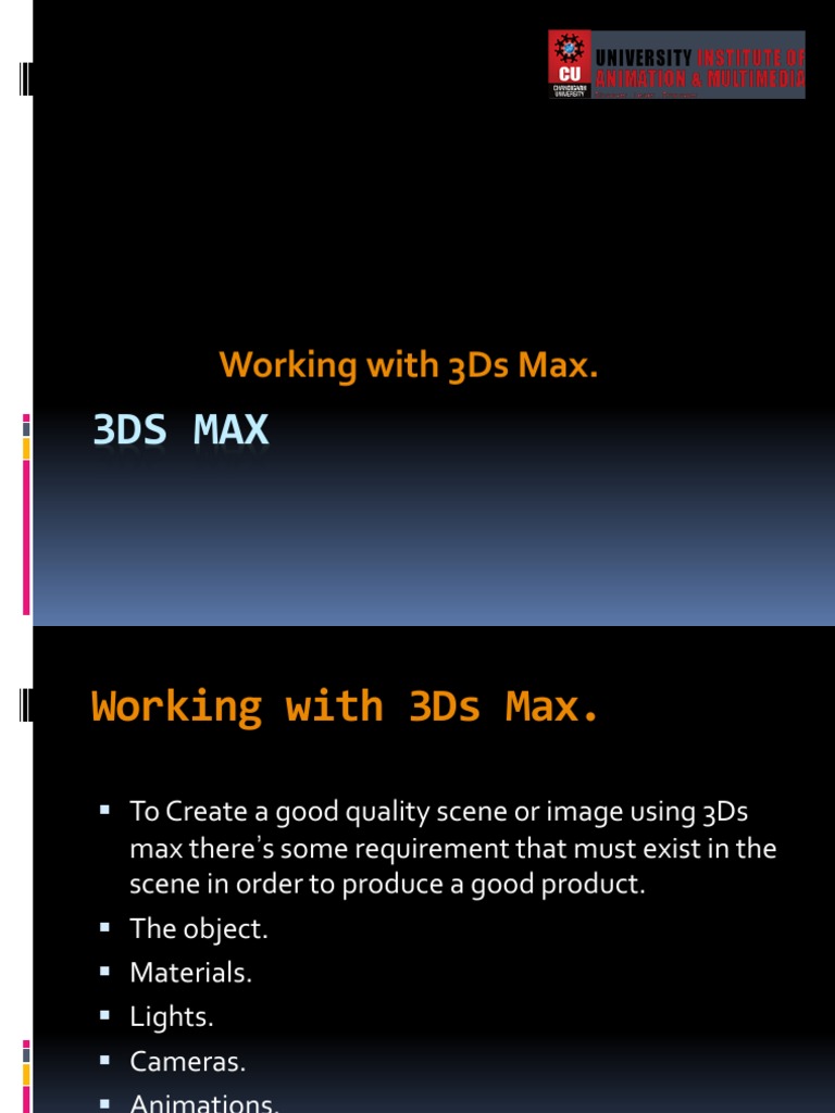 Modeling and Texturing in 3Ds Max | PDF | Autodesk 3ds Max | Rendering ...