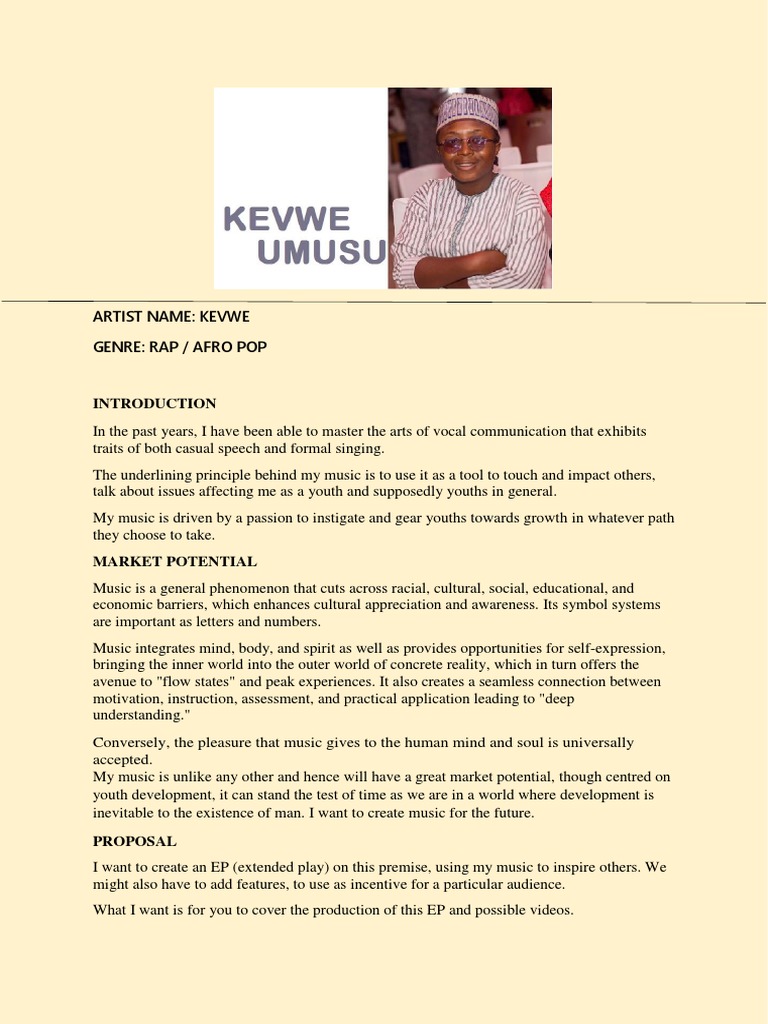 Artist Profile Sample | PDF