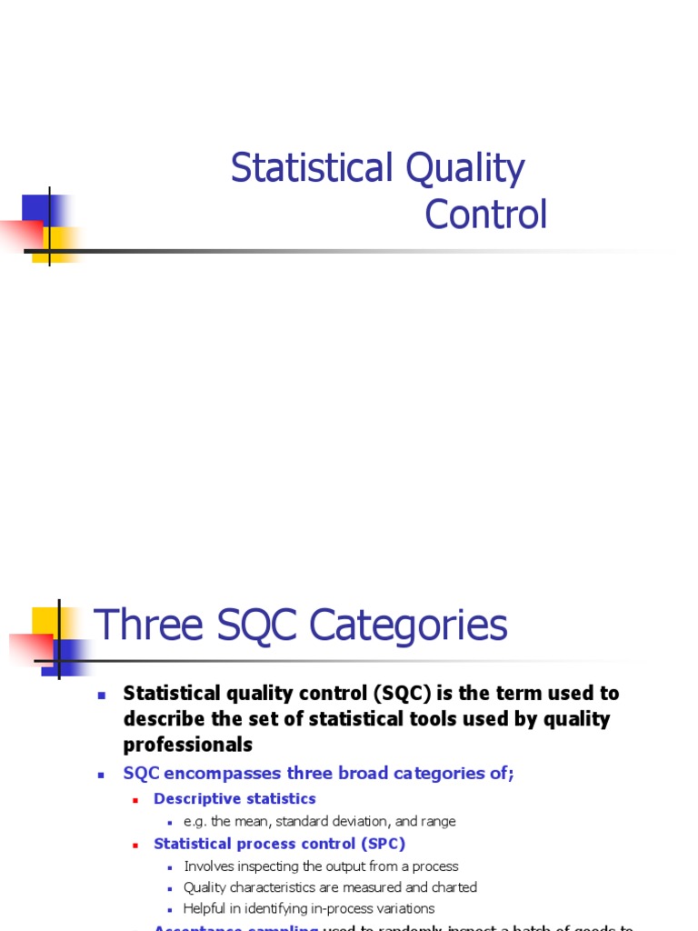 SQC | PDF | Statistics | Mean