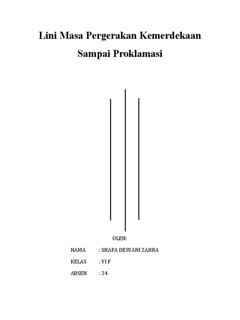 Lini Masa Pergerakan Kemerdekaan Sampai Proklamasi | PDF | Sejarah