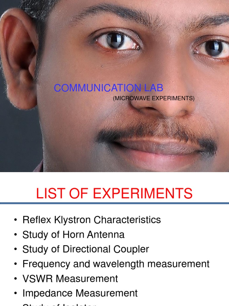 Communication Lab: (Microwave Experiments) | PDF