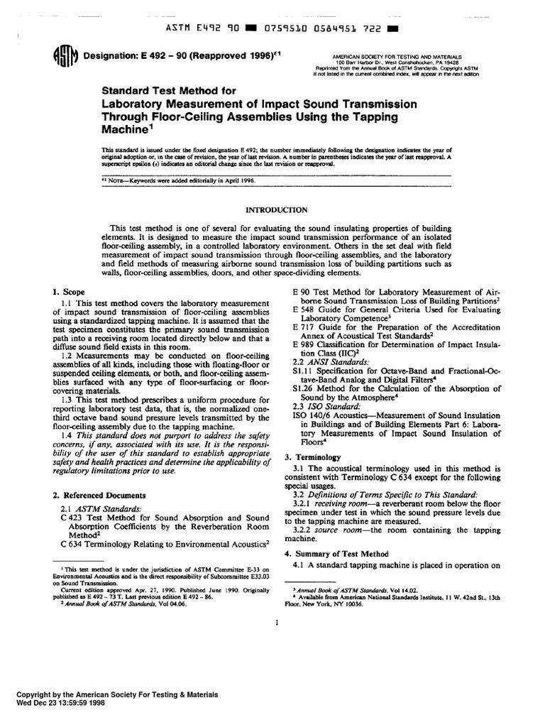 Astm E492 | PDF | Copyright Law | Law