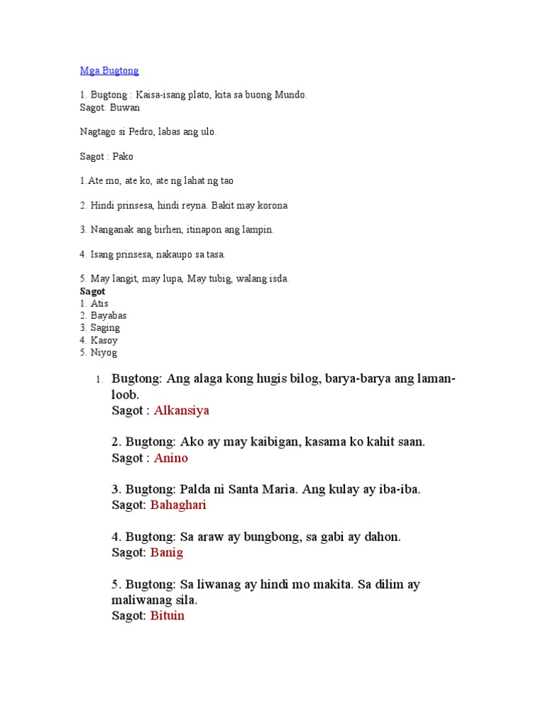 Project Sa Filipino | PDF