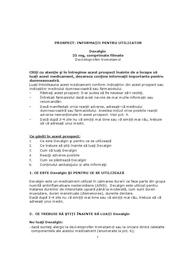 Dexalgin 25mg N10!02!2017 PP R ROM | PDF