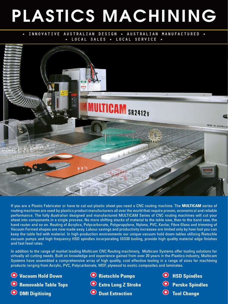 Multicam Plastics Brochure | PDF | Numerical Control | Plastic