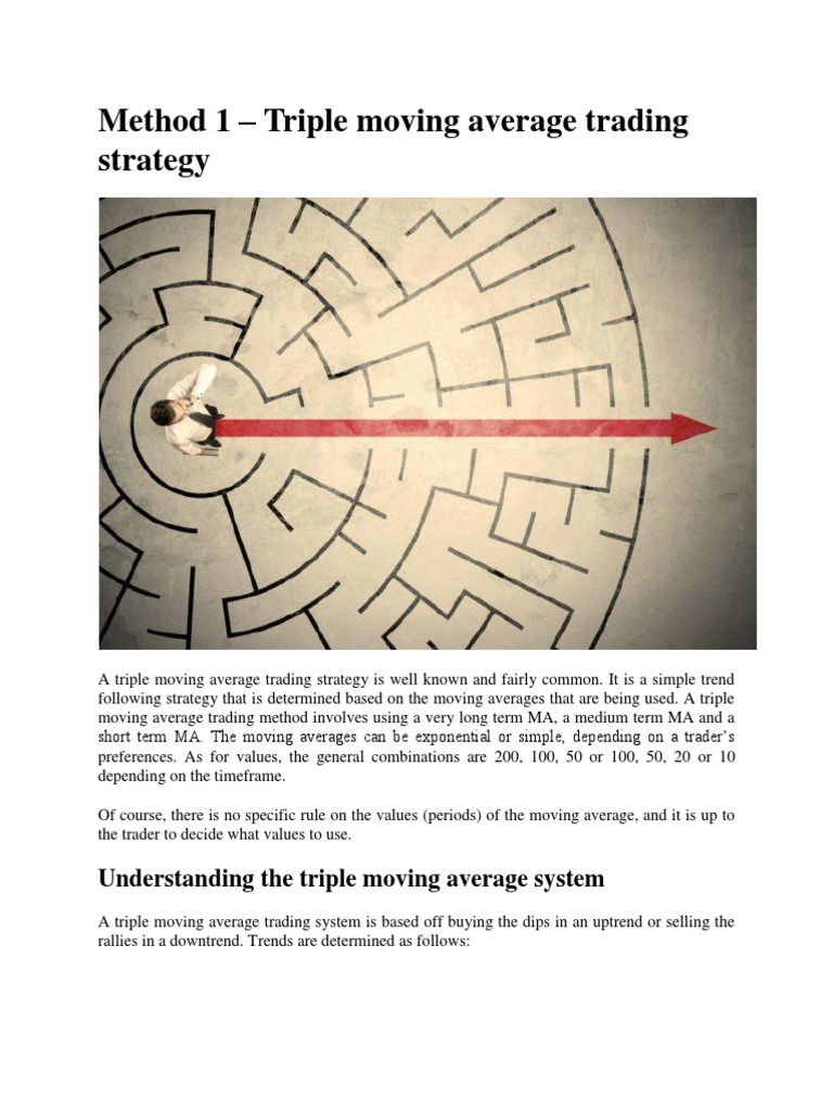 Method 1 - Triple Moving Average Trading Strategy | PDF | Market Trend ...