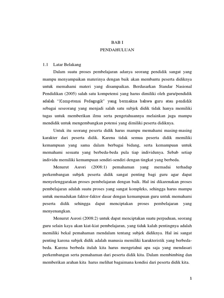 Dasar Dasar Pemahaman Peserta Didik | PDF