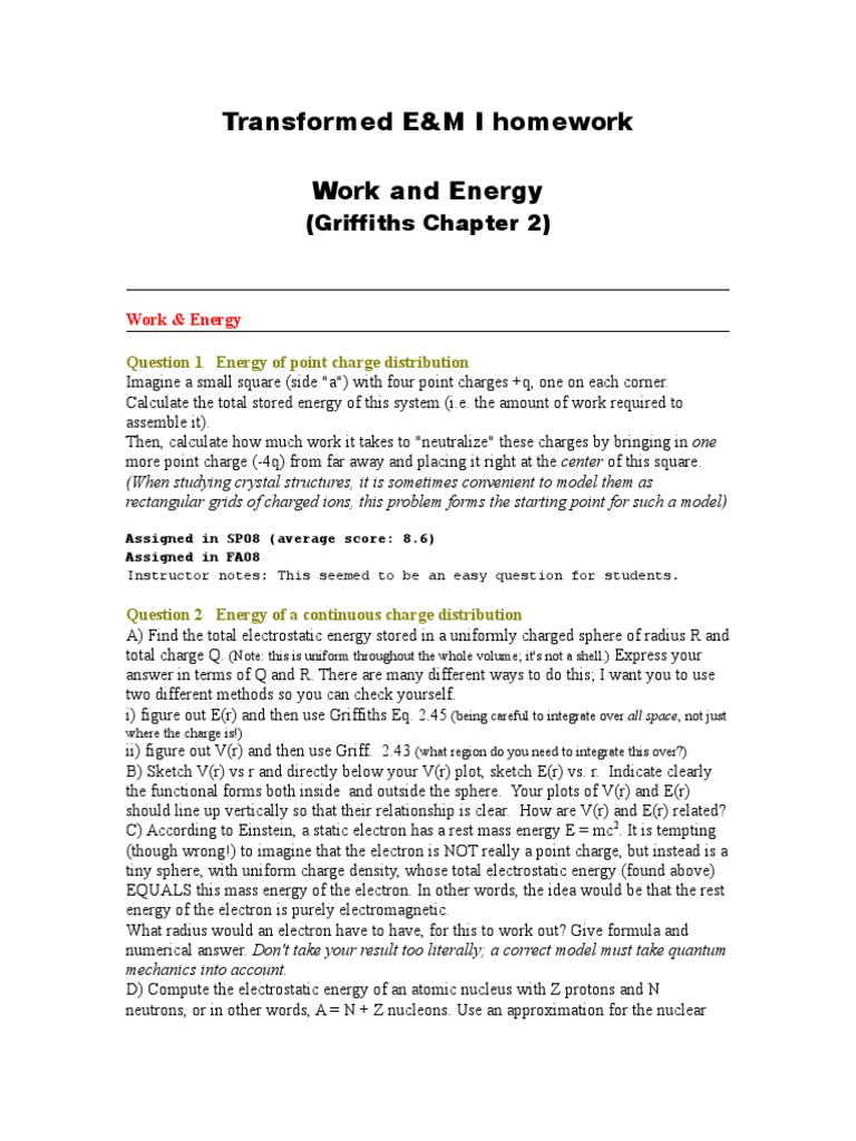 Advanced E&M Homework Analysis | PDF | Electron | Atomic Nucleus