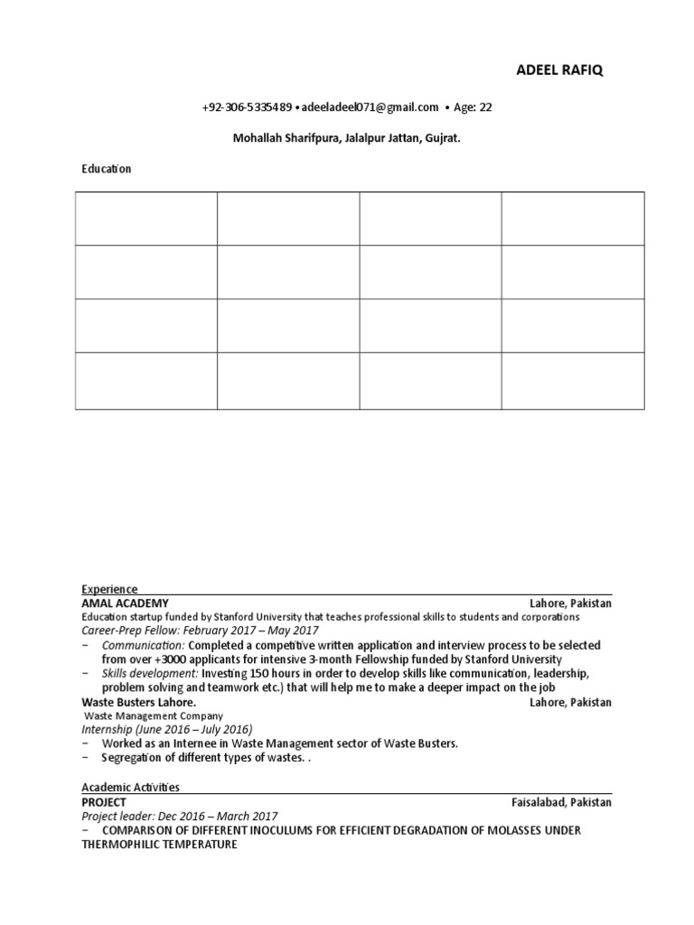 Adeel Rafiq: Mohallah Sharifpura, Jalalpur Jattan, Gujrat | PDF